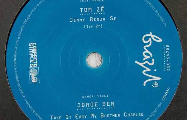 Tom Ze – Jimmy Renda-se / Jorge Ben – Take It Easy My Brother Charlie ...